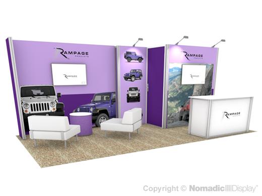 20' VersaWall Modular Inline Booth – Nomadic Display
