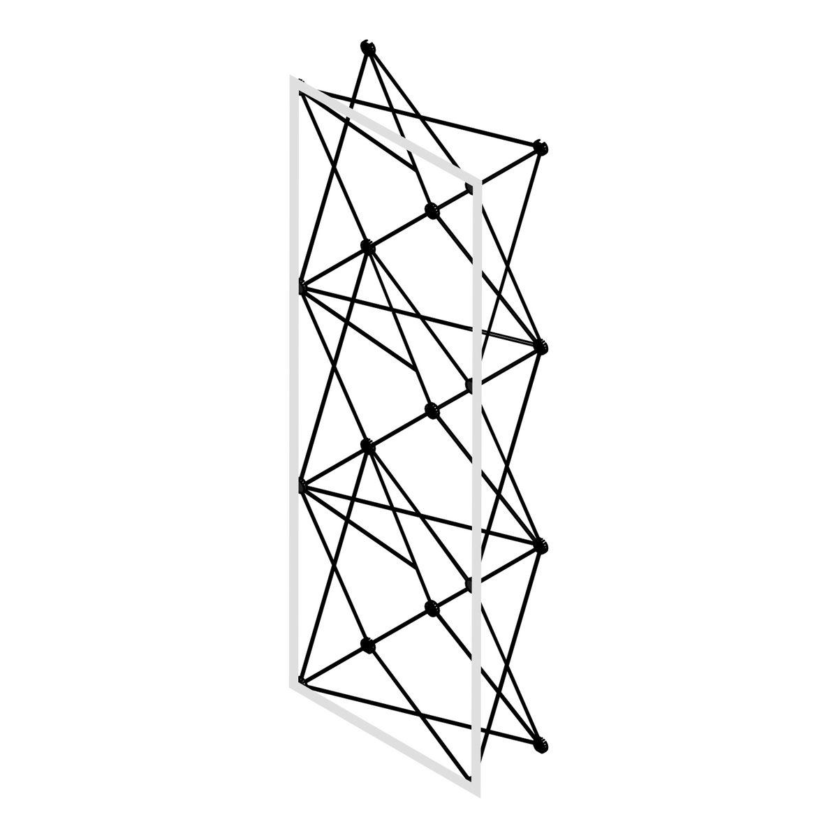 Frame Kit - 3' FabriMural Velcro Fabric Kiosk Pop-up w/ Endcaps (AB053 ...