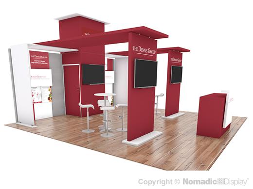 20' Custom VersaWall System Exhibit – Nomadic Display