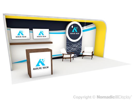 20' VersaWall System Inline Display – Nomadic Display