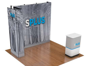 Graphic Refresh - 10' SPlus Single Corner SEG Fabric Pop-up w/ Counter ...