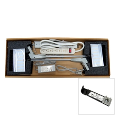 Set of 2 Premium LED Neutral Lights w/ Brackets and ElectroStrut in a ...