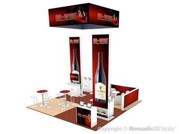 20' Custom Backlit Island Display – Nomadic Display